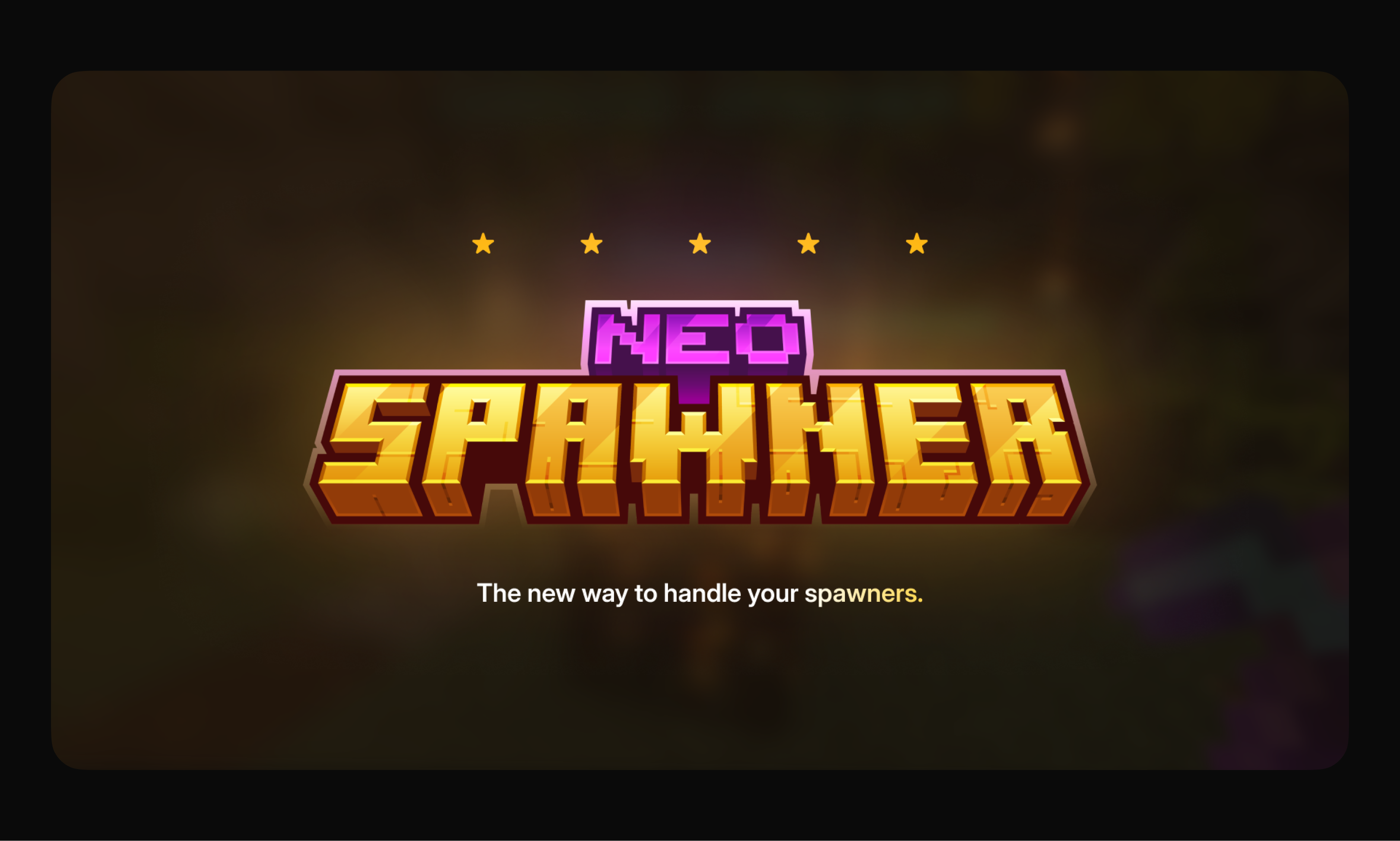 NeoSpawner - Virtual Spawners Plugin | BuiltByBit